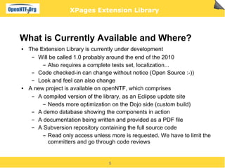 XPages Extension Library slides | PPT