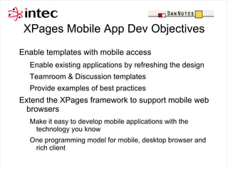 DanNotes XPages Mobile Controls | PPT