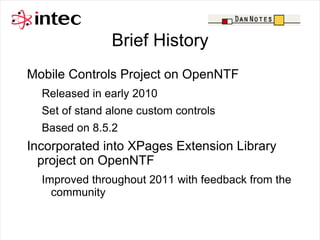 DanNotes XPages Mobile Controls | PPT
