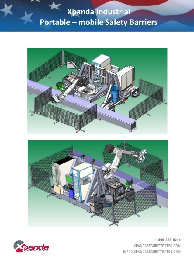 Xpanda industrial portable mobile safety barriers