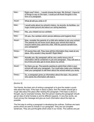 X paragraph writing_1 | DOC