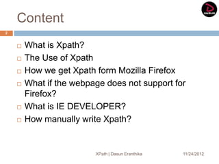 Xpath | PPT | Free Download
