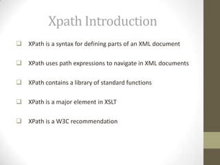 X path | PPT