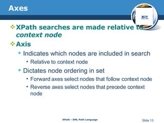 XPath - XML Path Language | PPT
