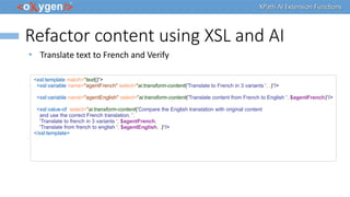 Artificia Intellicence and XPath Extension Functions | PPT