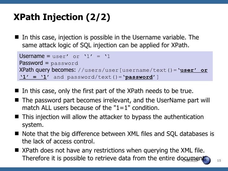 XPath Injection