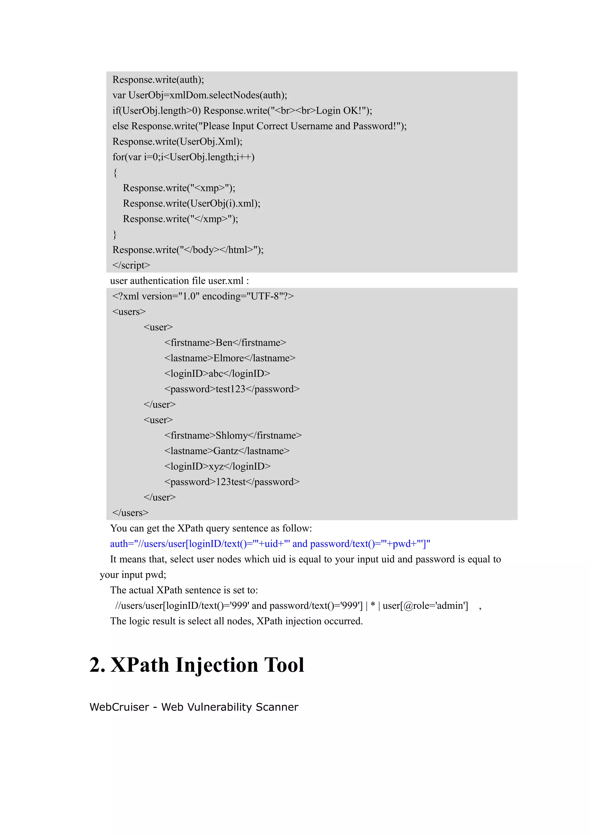 XPath Injection | PDF | Free Download