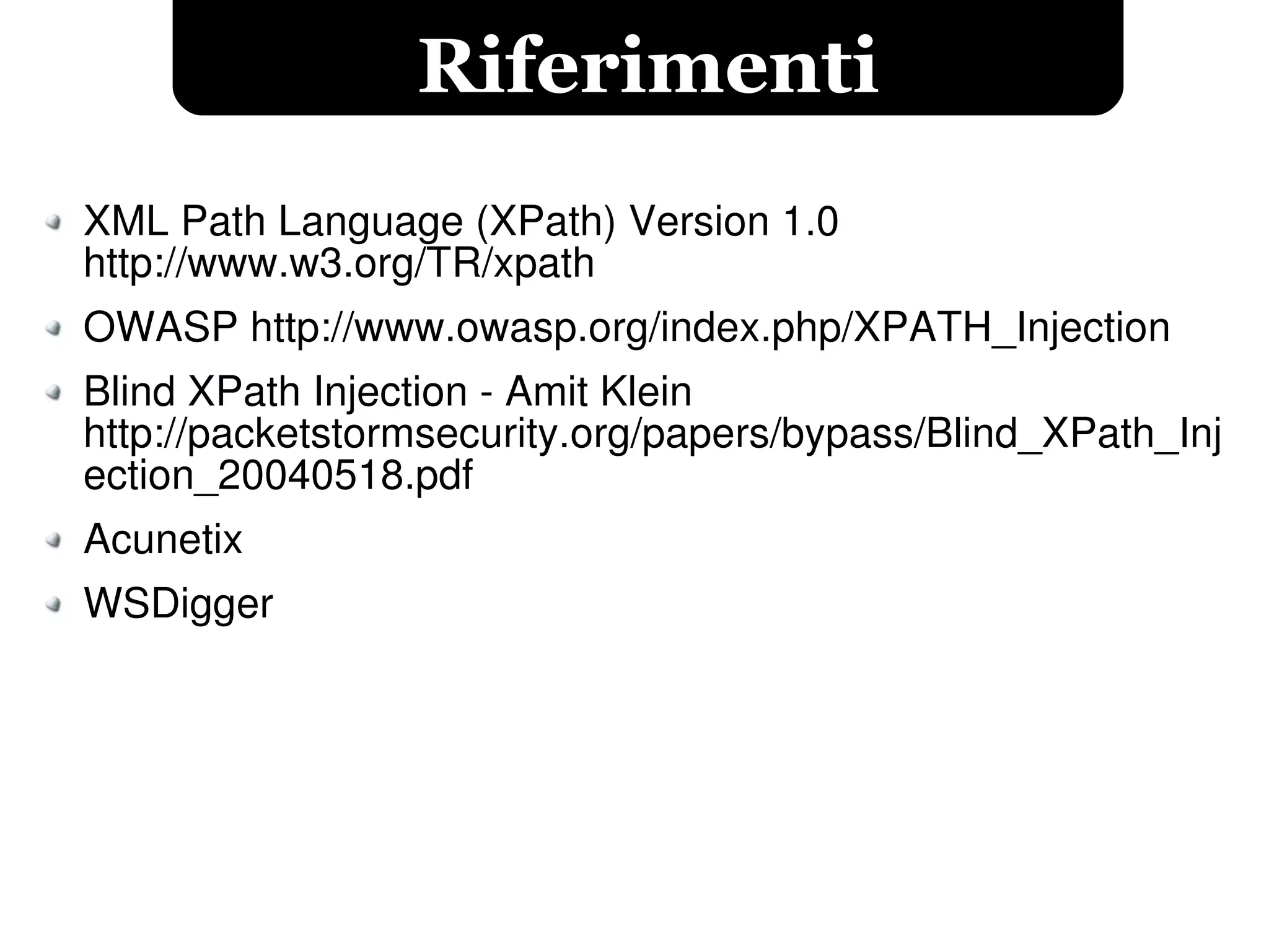 XPath Injection | PDF