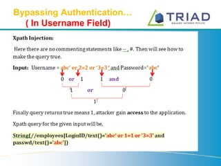 Xpath injection in XML databases | PPT