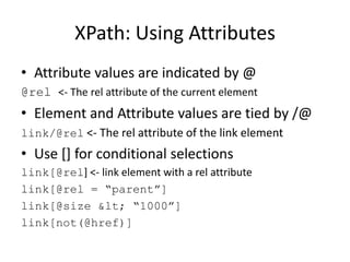 XPath Introduction | PPTX | Web Design and HTML | Internet