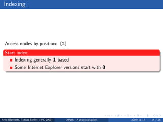 XPath - A practical guide | PPT