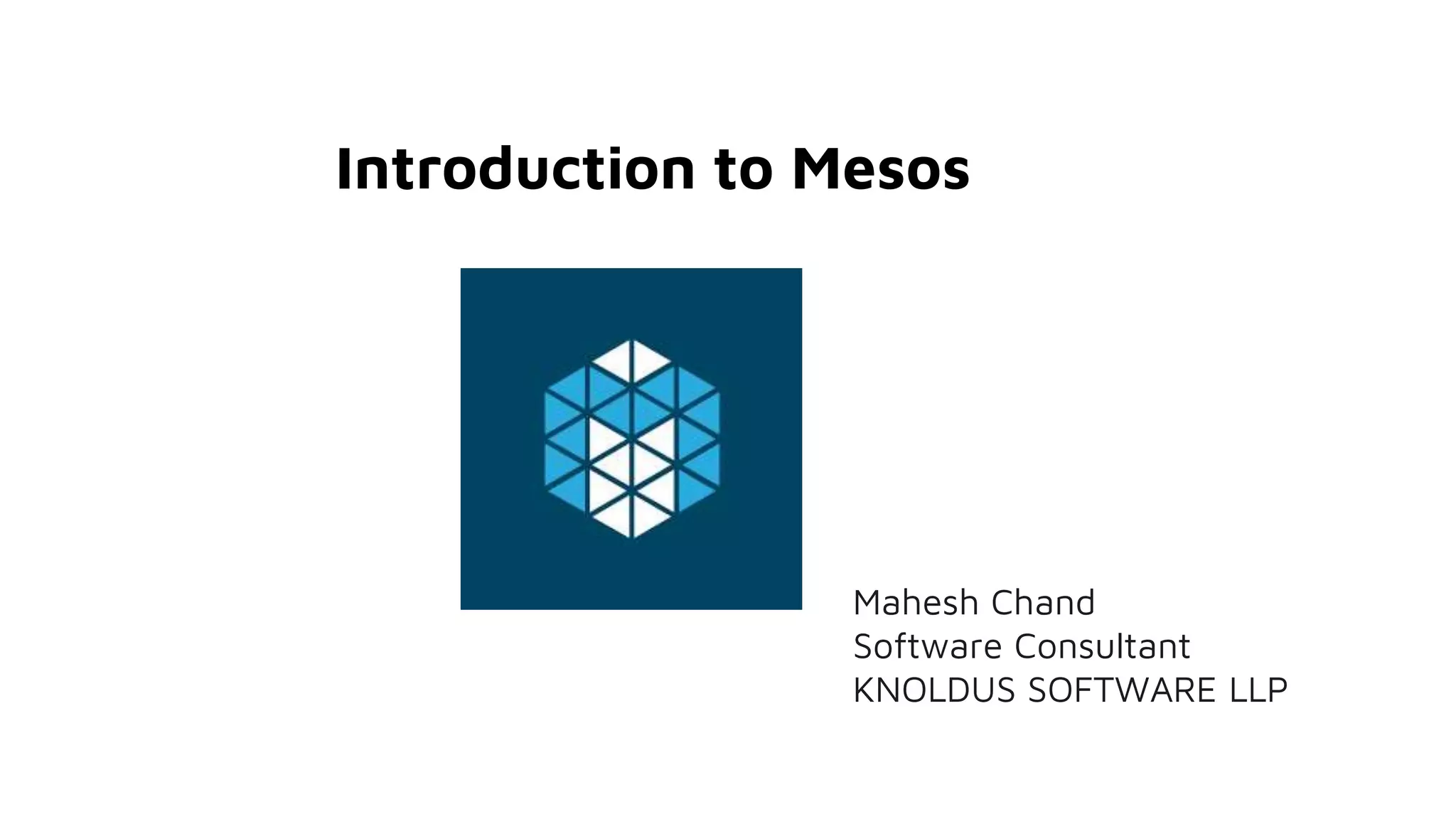 Introduction to Apache Mesos | PPT