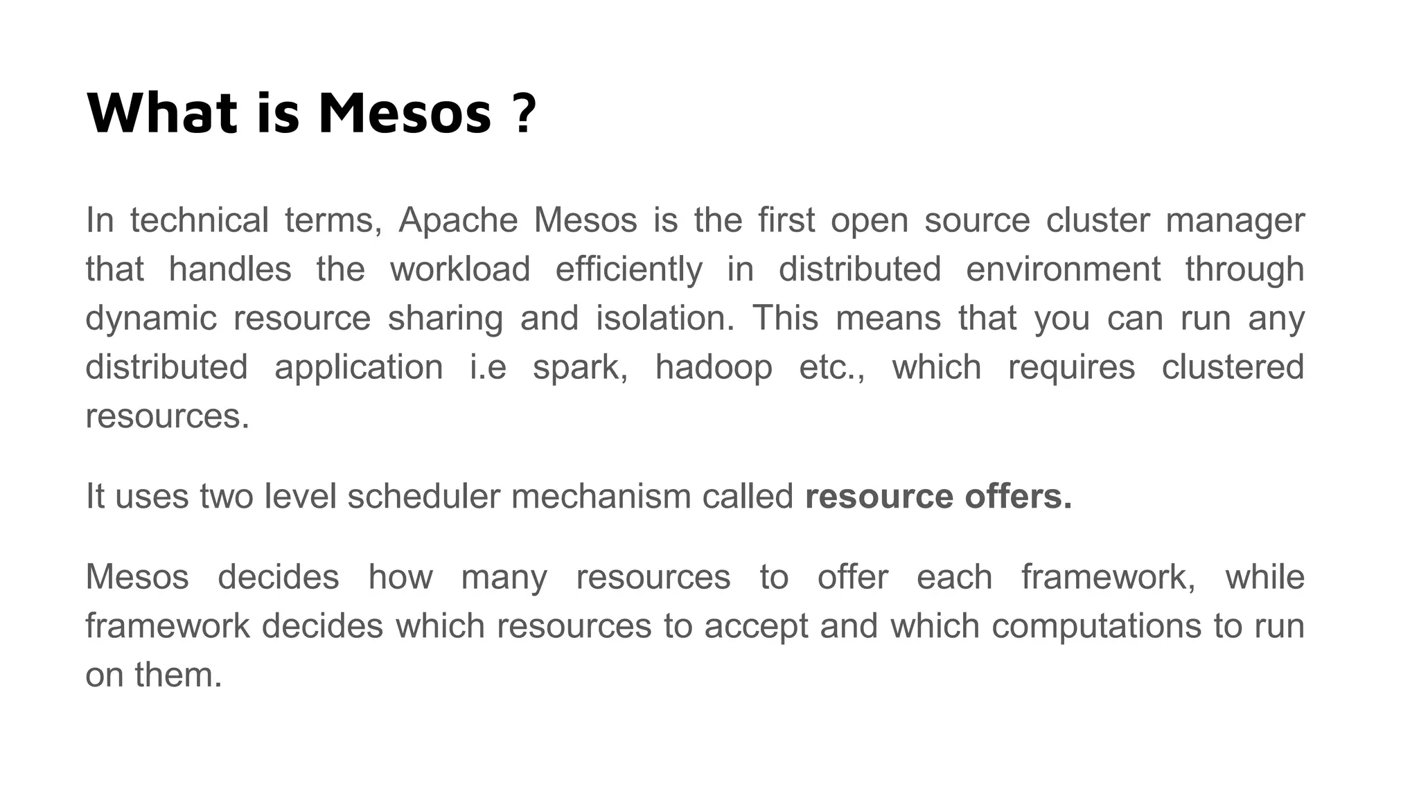 Introduction to Apache Mesos | PPT