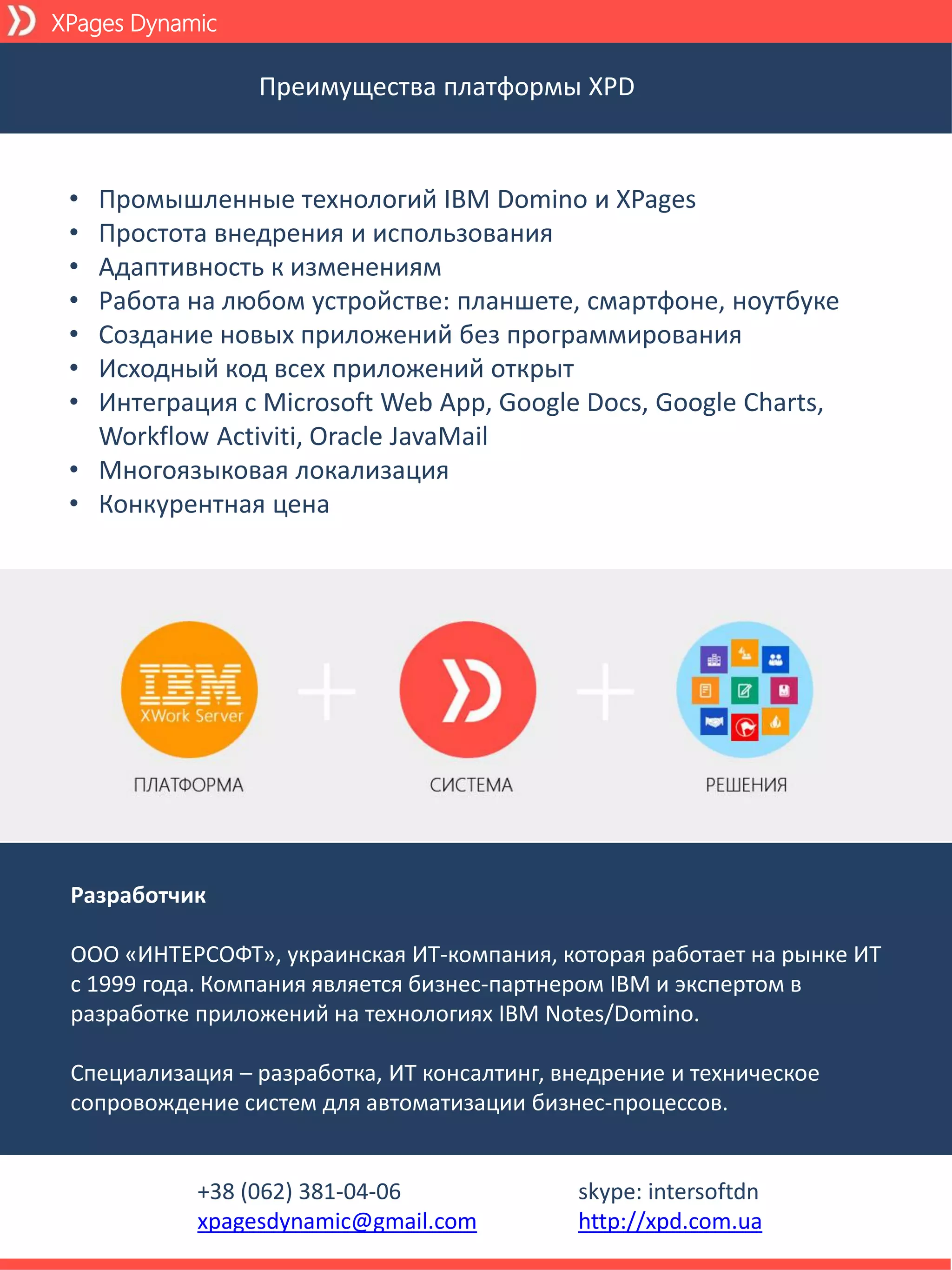 XPages Dynamic партнерство | PDF