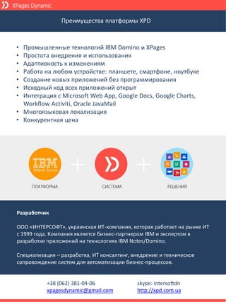 XPages Dynamic партнерство | PDF