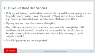 XPDDS17: EFI Secure Boot, Shim and Xen: Current Status and Developments - Daniel Kiper - Oracle ...