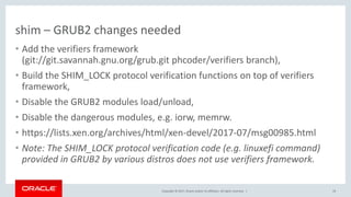 XPDDS17: EFI Secure Boot, Shim and Xen: Current Status and Developments ...