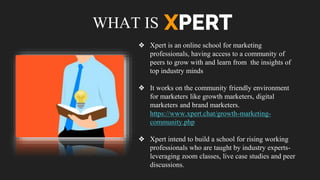 Xpert- online school run by Industry professionals | PPTX