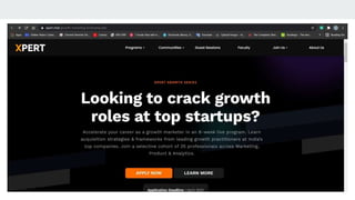 Xpert - Growth Marketing Bootcamp | PPTX | Marketing and Advertising | Business