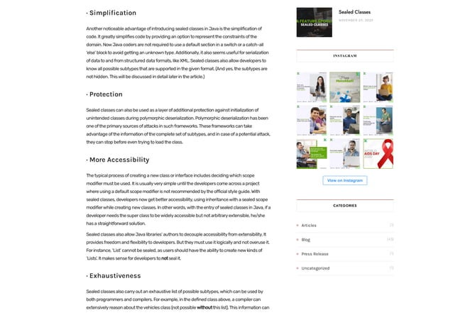 Java Feature Spotlight: Sealed Classes | PDF | Web Development | Internet