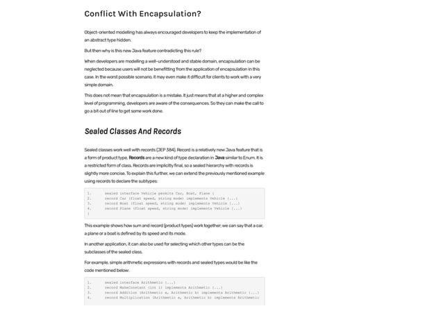 Java Feature Spotlight: Sealed Classes | PDF | Web Development | Internet