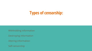 Media Censorship | PPTX