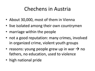 Chechnya - Austria | PPT