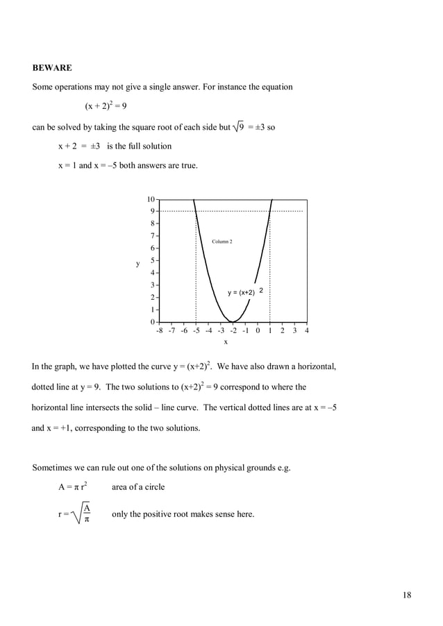 Mathematics for Chemistry Workbook | PDF