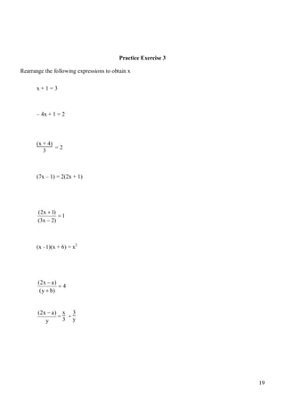 Mathematics for Chemistry Workbook | PDF