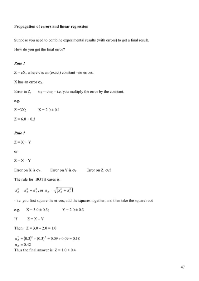 Mathematics for Chemistry Workbook | PDF