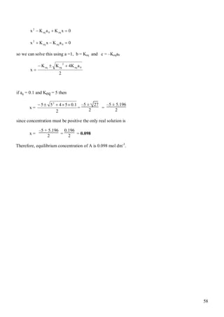 Mathematics for Chemistry Workbook | PDF