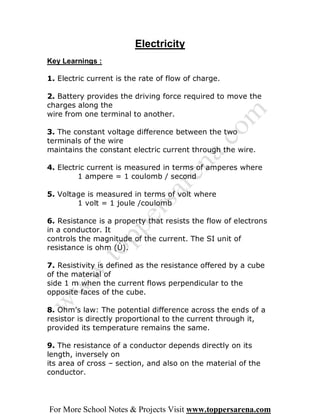 X physics full notes chapter1 | PDF