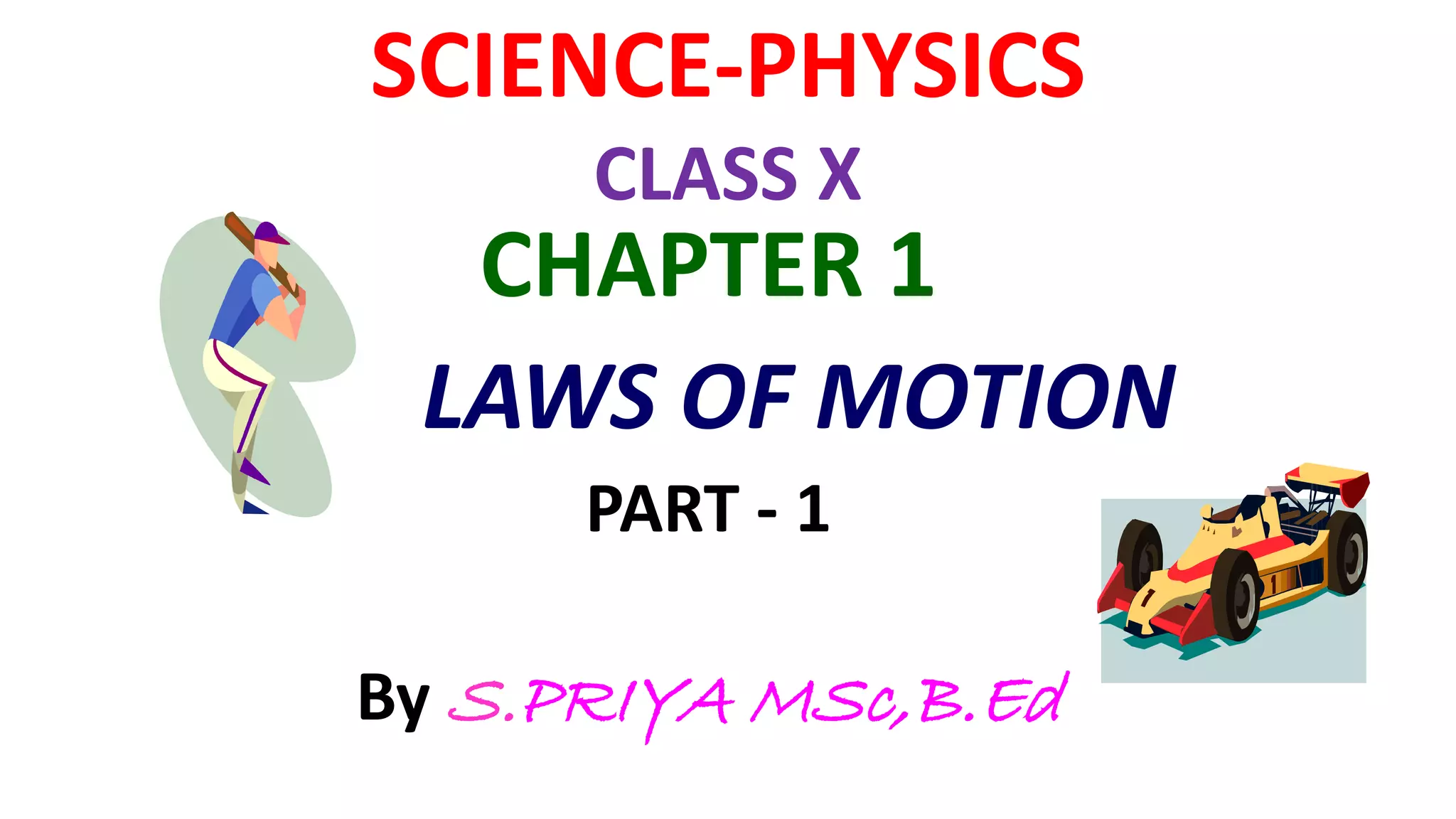 X science physics - laws of motion part 1 | PDF