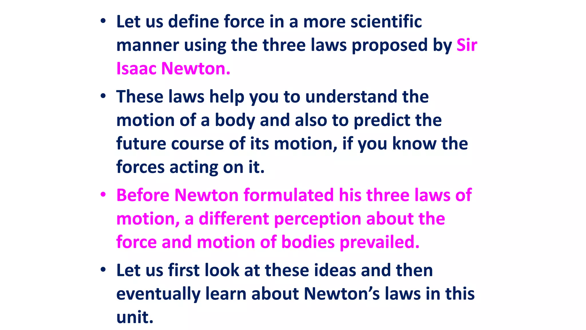X science physics - laws of motion part 1 | PDF