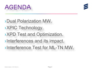Xpic implementation xpd alignment interference test | PDF
