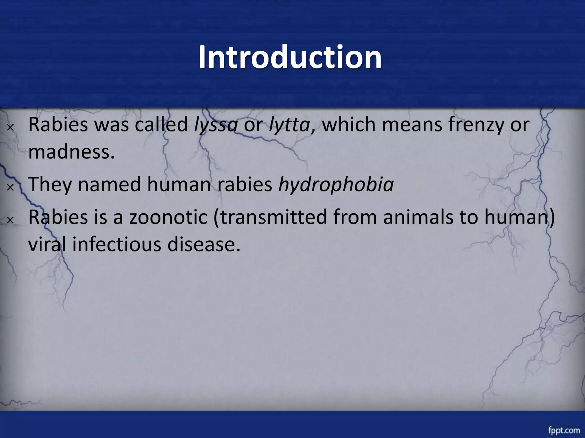 Rabies Virus - Lyssavirus | PPTX