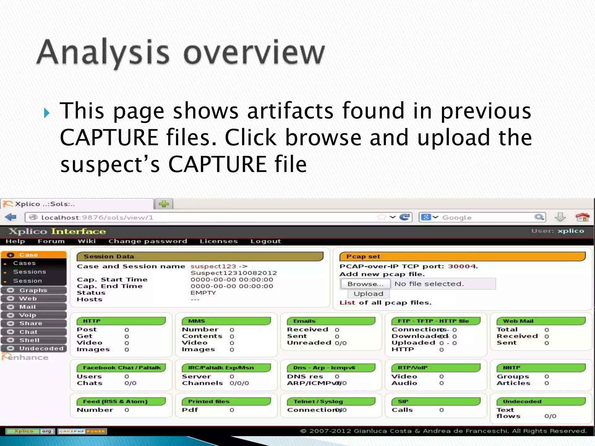 Wireless Investigations using Xplico | PPT