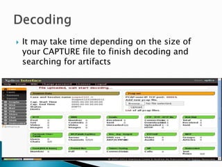 Wireless Investigations using Xplico | PPT