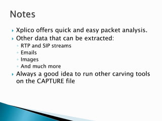 Wireless Investigations using Xplico | PPT