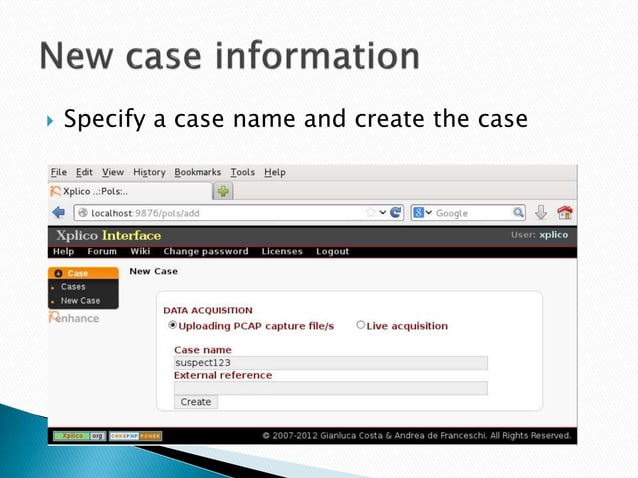 Wireless Investigations using Xplico | PPT