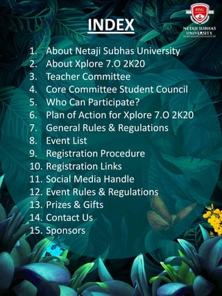 Xplore 7.0 2 k20 event brochure | PDF | Undergraduate Education ...