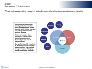 XPlus company profile-2017 | PPT