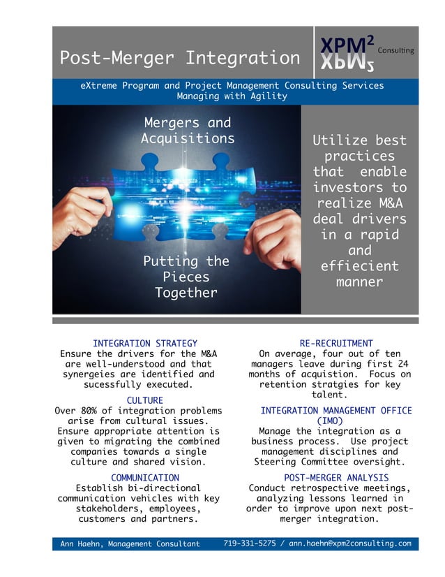 XPM2 Post Merger Integration Brochure | PDF