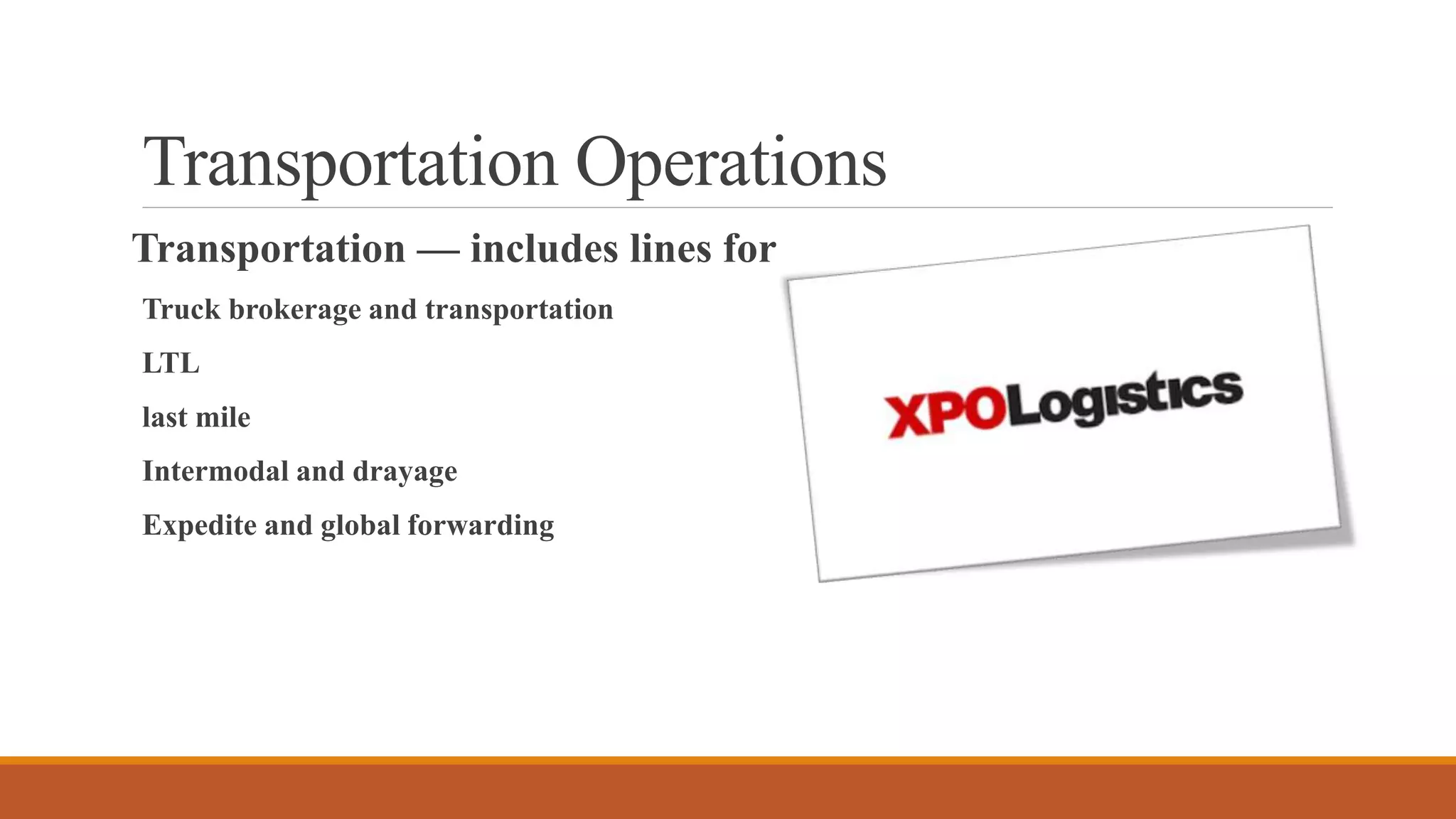 Xpo logistics | PPTX