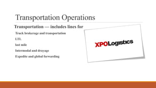 Xpo logistics | PPTX
