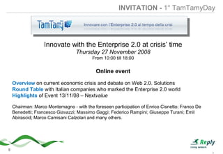 Reply: Filippo Rizzante, Reply Living 2.0 | PPT