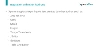 Xporter for Jira - Overview | PPTX