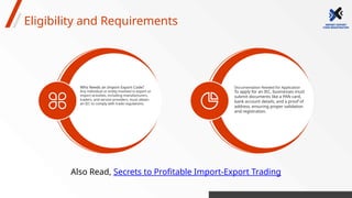 Understanding Import Export Code A Comprehensive Overview | PPT