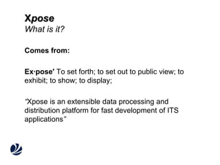 Xpose architecture | PPT