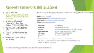 Xposed framework | PPT